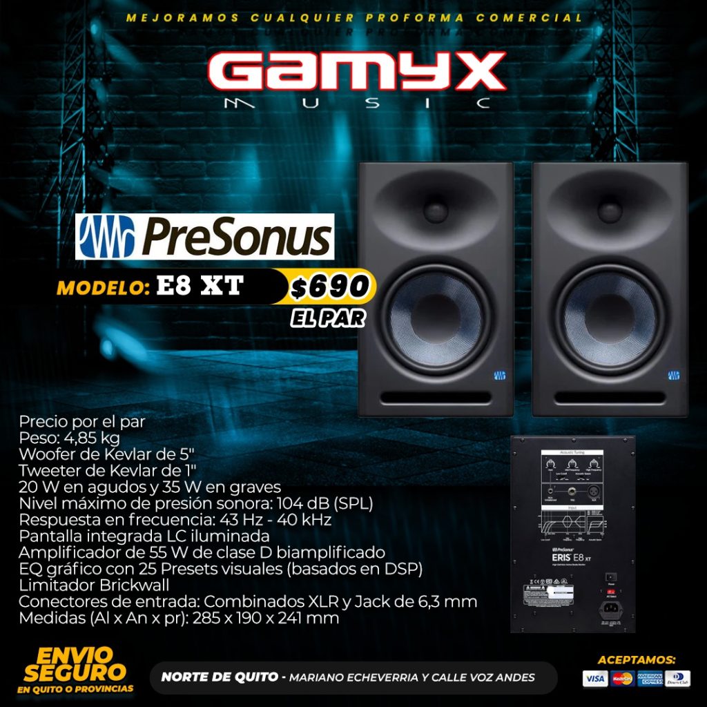 PreSonus Eris E8 XT – Gamyx Music