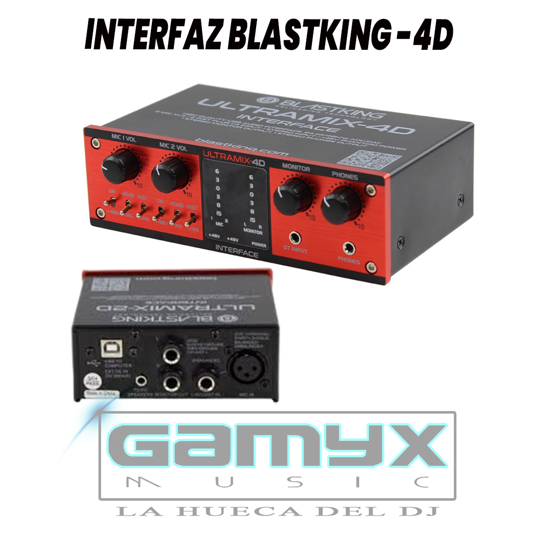 Interfaz De Audio Ultramix 4D – Blastking – Gamyx Music