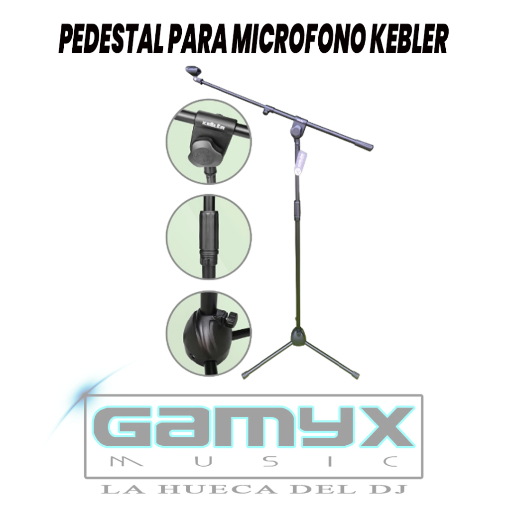 Pedestal de micrófono Kebler – Gamyx Music