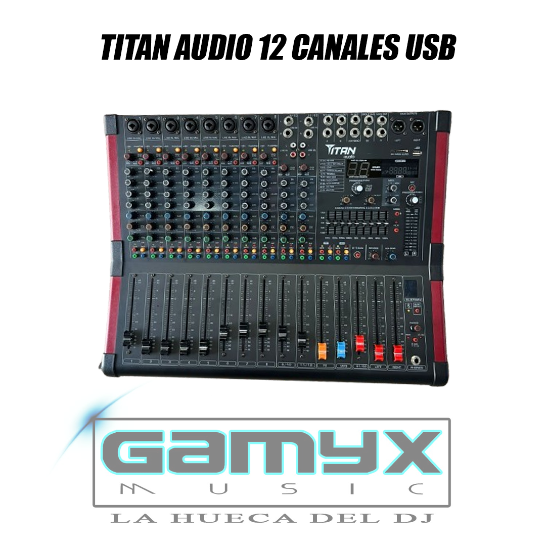 TITAN AUDIO 12 CANALES USB – Gamyx Music