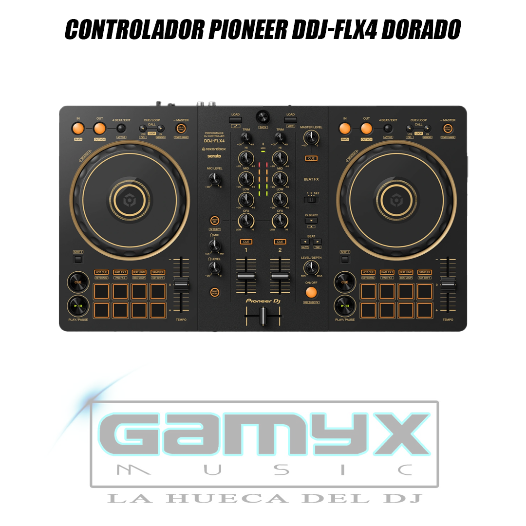 PIONEER DDJ FLX4 EDICION DORADA – Gamyx Music
